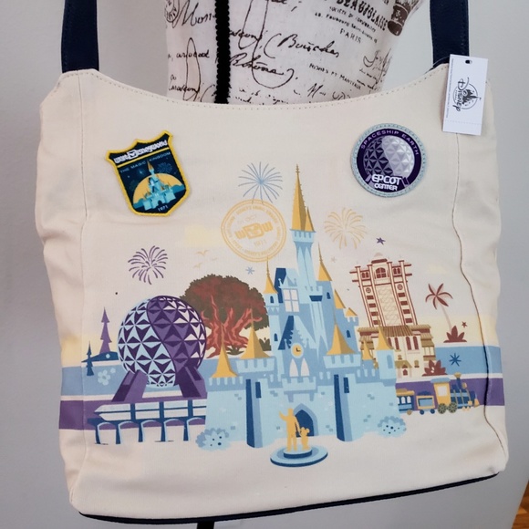Disney | Bags | Walt Disney World Canvas Tote Nwt | Poshmark